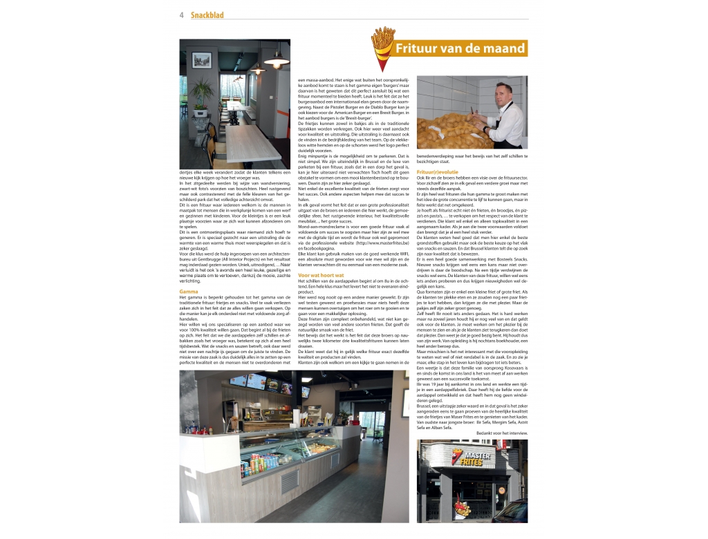 Master frites Brussels - SCHAERBEEK | Friteries